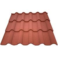 China Colour Stone Roofing Tiles in Bond Design for Stone Coated Steel Roofing Sheet in Black Orange Brown Red Green etc for sale