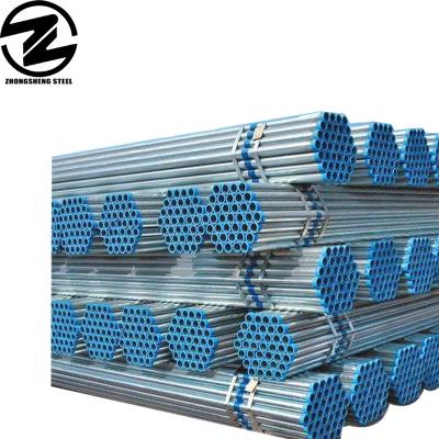China 2.5-4.5mm Round Galvanized Steel GI Pipe Hot Dipped Zinc Coated and Invoiced by Actual Weight for Industry for sale