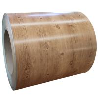 China Decoiling Wood Color Coated Steel Coil DX51D PPGI Plate Tolerance ±1% and Processing Service for Decoiling for sale