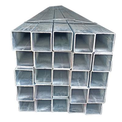 China 100x50mm 3mm Thickness Zinc Coating 275g Hot Dipped Galvanized Rectangular Tube with ISO9001 Certification and Guaranteed for sale