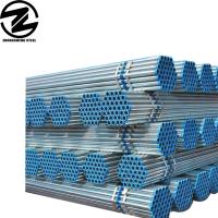 China 12M Length Galvanized Steel Pipe 102mm Diameter ERW Technique for Carport 1.5 Inch per Meter for sale