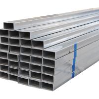 China ISO certified 2x2 inch galvanized rectangular tube invoiced by actual weight for customer requirements for sale
