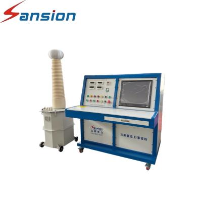 China 15 kVA 150 kV High-Voltage AC Hipot Test System and Equipment with Electric Control Oil Testing Transformer for Electrical GIS Switchgear Cable Inspection for sale