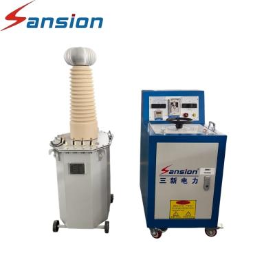 China 100kV Power Frequency AC Withstand Test System 20 kVA Oil-Immersed Testing Transformer for Medium Voltage Power Equipment Switchgear Transformer Insulation Testing for sale