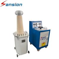 China High Voltage AC Insulation Withstand Test System 20 kVA 100 kV Oil-Filled Test Transformer with Manual Voltage Control for Power Switchgear Electrical Equipment Insulation Testing for sale