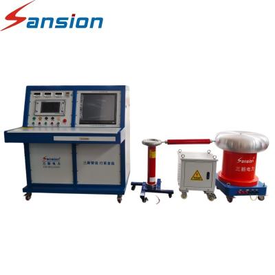 China Low Partial Discharge 50kV AC Withstand Testing Equipment 5kVA Power Frequency Test System with Electric Control Console for High Voltage Insulation Evaluation for sale