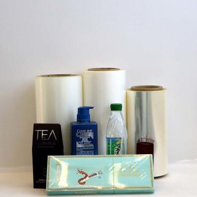 China High Tensile Strength Glossy BOPP Cigarette Film Transparent Heat Sealing Film for sale