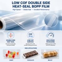 China Ultra-Low COF BOPP Heat Sealable Film Smooth Runnability 15-25um High Speed Wrapping Machine for sale