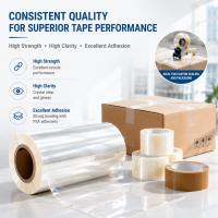 China Security Tamper Evident BOPP Tape Film 25-38 Micron High Tensile for Anti-Theft Carton Sealing Tape for sale