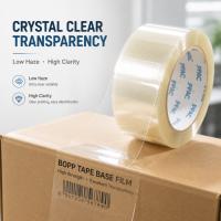 China Security Tamper Evident BOPP Tape Film 25-38 Micron High Tensile for Anti-Theft Carton Sealing Tape for sale