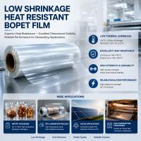 China Low Shrinkage Heat Resistant BOPET Film 12-36um Thermal Stability Base Film High Temperature Processing for sale