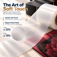 China BOPP Soft Touch Film Scratch Resistant Abrasion Proof Surface Durable Handling Carton Grade for sale