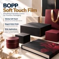China BOPP Soft Touch Film Uniform Low Gloss Anti Glare Surface Book Cover Lamination Grade for sale