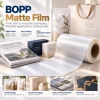 China BOPP Matte Film High Tensile Low Shrink Dimensional Stable High Speed Converting Grade for sale