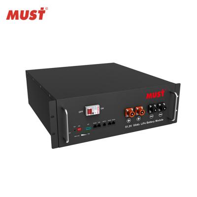 China Customized 5120WH 100ah Rechargeable Battery , Rack Mount Lithium Battery for sale
