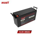China MUST 50Ah 100Ah 200Ah  Lithium Iron Phosphate Battery Pack , 12V Lithium Lifepo4 Battery for sale