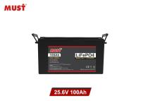 China Waterproof Lithium Iron Phosphate Rechargeable Battery 12V 100ah for sale
