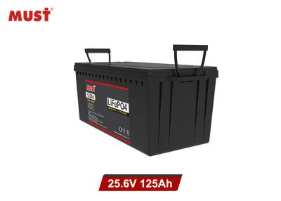 China 25.6V Solar Lithium Ion Iron Phosphate Battery , 125ah Lithium For Inverters for sale