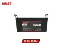 China MUST Li Iron 25.6 V Lithium Battery , Solar Inverter Lithium Battery Rechargeable for sale