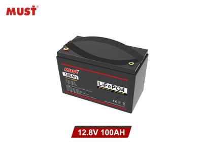 China Solar 12 Volt Lithium Iron Phosphate Battery 100Ah Rechargeable for sale