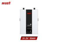 China 51.2V 4000Times Wall Mounted Lithium Battery Pack 50 Ah Waterproof for sale