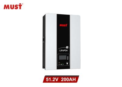 China Wall Mounted 200AH Lithium Ion Battery For Solar Storage With BMS for sale