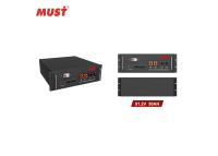 China Black 2560WH Rack Mount Lithium Battery , 50Ah Lithium Ion Battery Home Use for sale