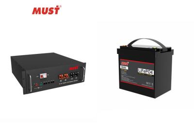China MUST 200AH Rack Mount Lithium Battery , 3.2 V Lithium Ion Battery Portable for sale