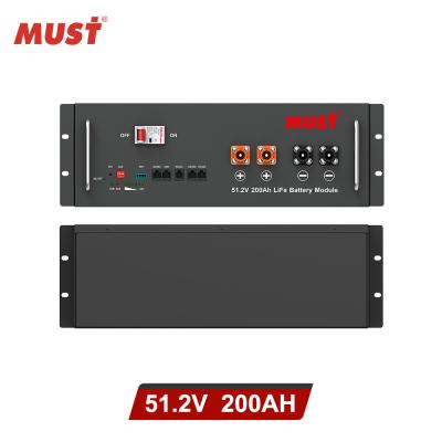 China MUST 200AH 10240WH Rechargeable Lithium Battery Pack For Home for sale