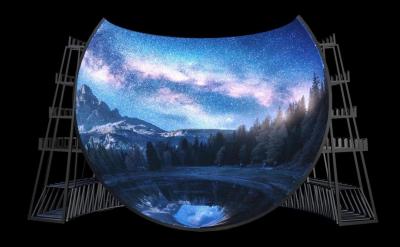 China 12 Bit Cinerama Dome Screen LED Projection Domes Screen Customized Resolution for sale