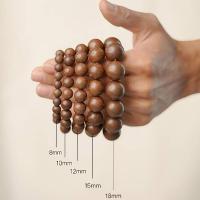 China Osmanthus Fragrance Bead Bracelet Medicine Ingredients Wood Bead Bracelet Womens for sale
