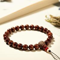 China Traditional Wood Beaded Bracelet Calms Mind Soothes Nerves Nourishes Skin for sale
