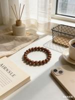 China Dongpo Wensi Wooden Prayer Bracelet Elegant Herbal Chinese Style Handmade Couple for sale