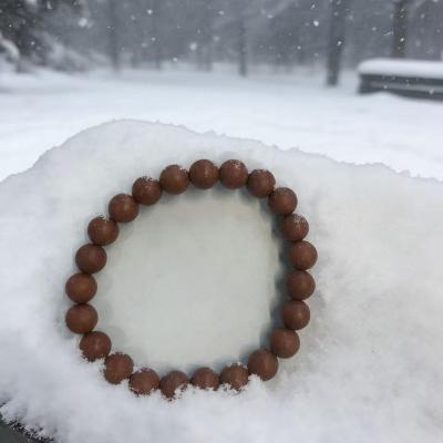 China Honeysuckle Brown Wood Bracelet Osmanthus Fragrance Aromatherapy Bracelet Relieve Fatigue for sale