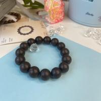 China Chinese Style Wood Beaded Bracelet Agarwood Mala Beads Relieves Stress for sale