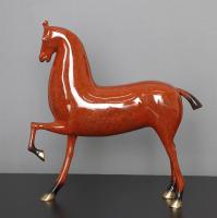 China 0.8kg Weight Horse Shaped Design Light Luxury Texture Bronze Ornament and Decor for sale
