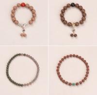 China Relieve Boredom Agarwood Bracelet Sandalwood Buddha Mala Wooden Bead Bracelet for sale