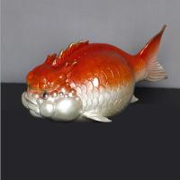 China Vintage Style Red and White Bronze Ornament with 2.4kg Weight for Home Decoration for sale