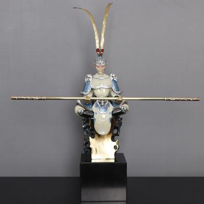 China Vintage Style Sun Wukong Design Bronze Ornament with 80*30*85cm Dimensions for Home Decoration for sale