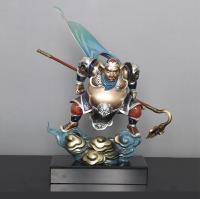 China Colorful Tianpeng Marshal Journey To The West Bronze Ornament with Polished Finish 52*28*58cm Dimensions and Vintage Style for sale
