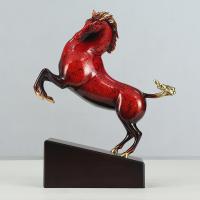 China Galloping Horse Shaped Bronze Ornament with Polished Finish and 33*12*40.5cm Dimensions for Home Decoration for sale