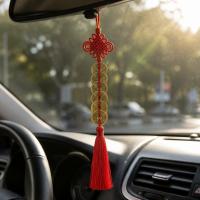 China Five Emperor Coins Feng Shui Amulet Set - Chinese Ancient Copper Coins with Red Tassel, Wealth Protection Charm for Home Car Wallet, Taoist Good Luck Gift for sale