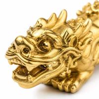 China Brass Pixiu Statue Pair Feng Shui Figurine for Home Office Wealth for sale
