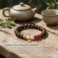 China Classic Chinese-style Medicinal Bracelet with White Peony and Angelica for Allergic Rhinitis Relief and Nasal Congestion for sale