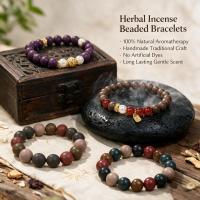 China Classic Red Sandalwood Bracelet Beads Five Colors Stress Reducing Bracelets for sale