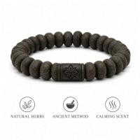 China Handmade Natural Herbal Incense Bead Taoist Bracelet with Subtle Scent Crafted by Ancient Method for sale