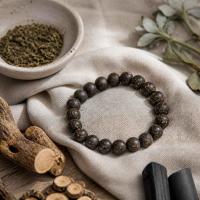 China Handmade Natural Herbal Incense Bead Taoist Bracelet with Subtle Scent Crafted by Ancient Method for sale