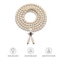 China Handmade Taoist Bracelet with 108 Natural Bodhi Seeds and Star Moon Dot Patterns for Meditation for sale