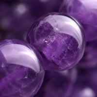 China Natural Amethyst Crystal Bracelet 8mm Round Beads for Calm Energy for sale