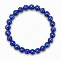 China Natural Lapis Lazuli Crystal Bracelet 8mm Beads for Wisdom Focus for sale